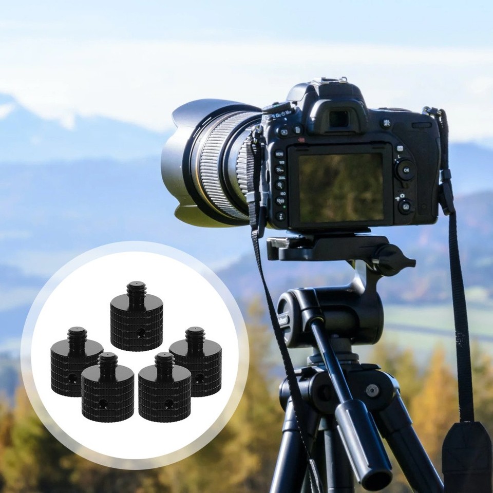5 PCS Camera Mounting Screws Tripod Adapter Threaded Universal for ...