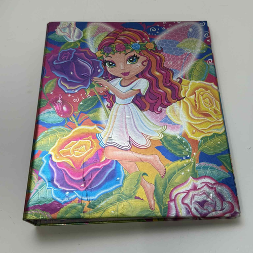 *LISA FRANKS*Rosa Fairy Girl Shimmering 3 Ring Binder with 2 folders | eBay