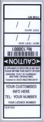 1000 ELECTRICAL / APPLIANCE TEST TAGS / LABELS. INCLUDES FREE ...