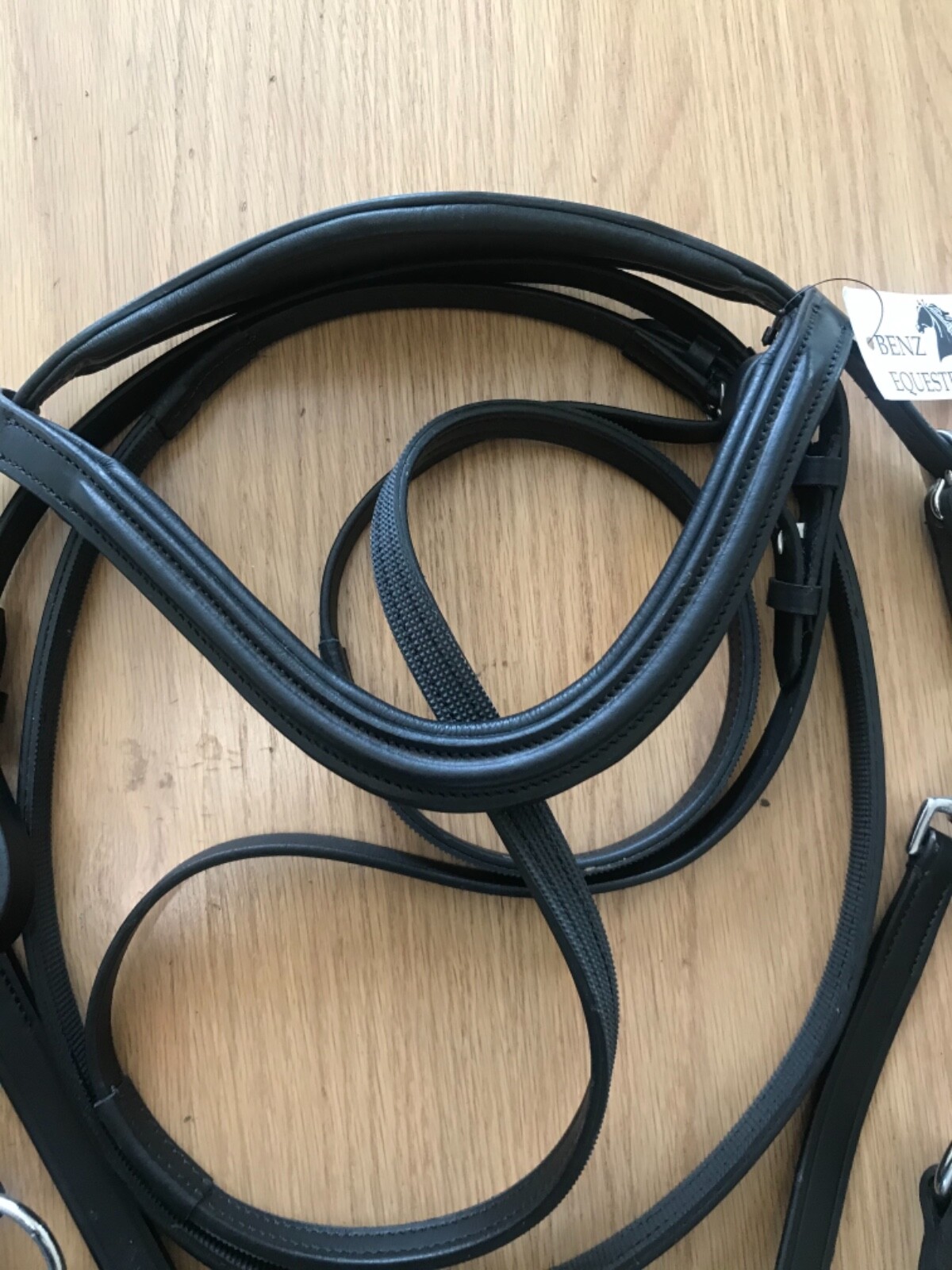 ANATOMICAL BITLESS BRIDLE PADDED SIDE-PULL & CROSSOVER BROWN BLACK FULL ...