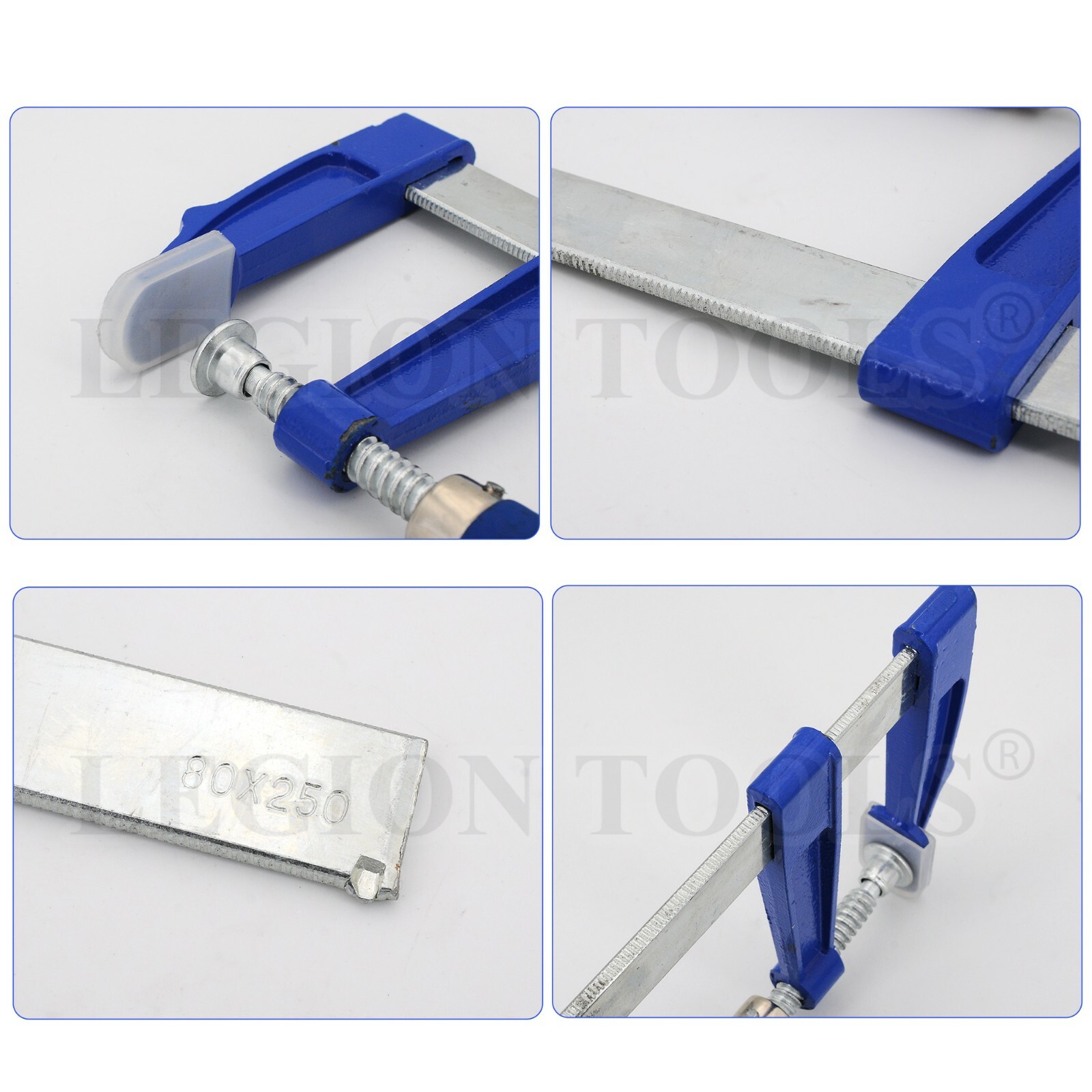 Heavy Duty Woodworking F clamp Quick Release Clamps Bar Adjustable 6 ...