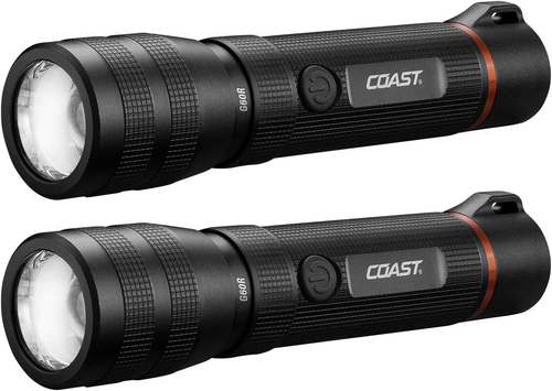 Coast G60R 1000 Lumen Waterproof Rechargeable LED Flashlight, 2-Pack 7445050733776| eBay