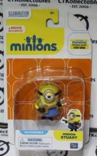 MINION STUART ACTION FIGURE DESPICABLE ME GUITAR THINKWAY TOYS ...