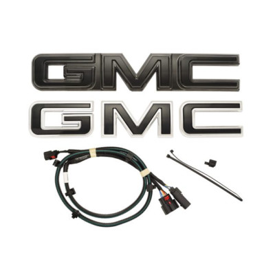 2022-2025 GMC Sierra Front Illuminated Emblem in Black GM OEM NEW ...