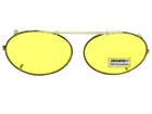 Oval Yellow Lens Clip-on Sunglasses | eBay