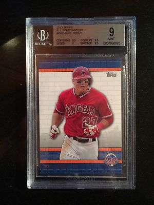 2013 TOPPS ALL-STAR FANFEST #WR5 MIKE TROUT-MINT 9 LOW POP 2-$$$-RARE ...