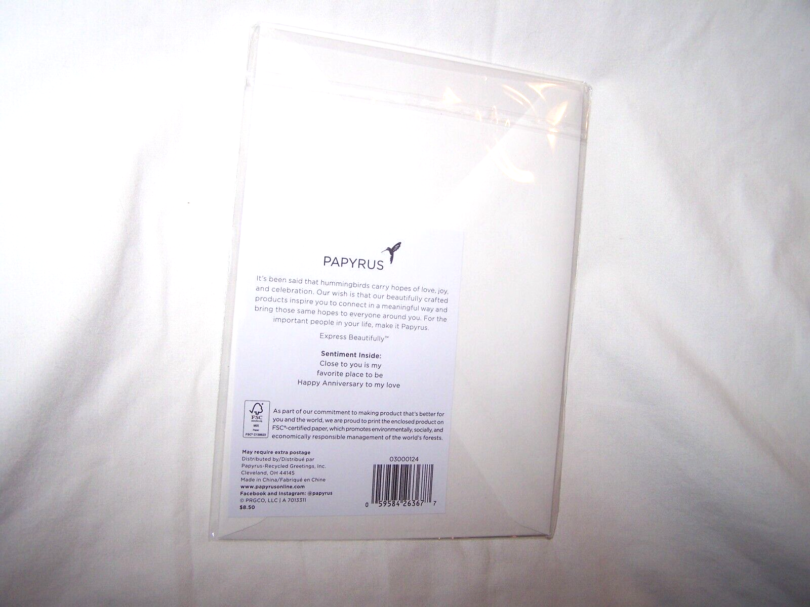 Papyrus Anniversary Greeting Card & Envelope ~ For Partner | eBay