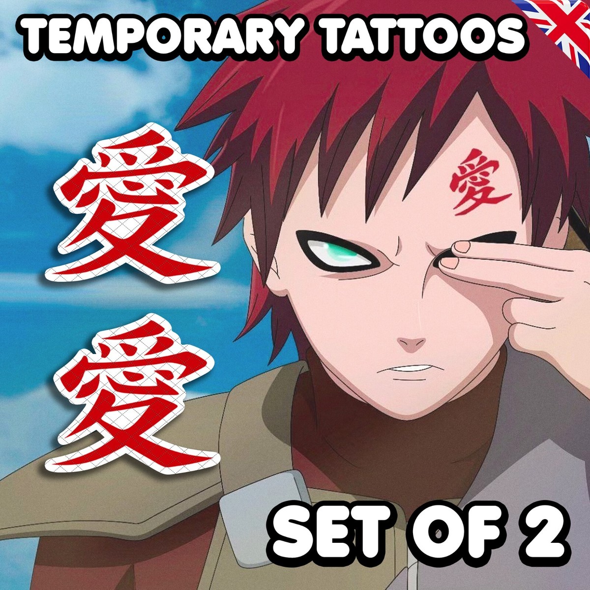 Gaara Love Symbol Amazon.com : 5PCS/10PCS Love Tattoos,Chinese