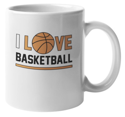 I Love Basketball Coffee & Tea Mug for Players, Athlete Men & Women | eBay