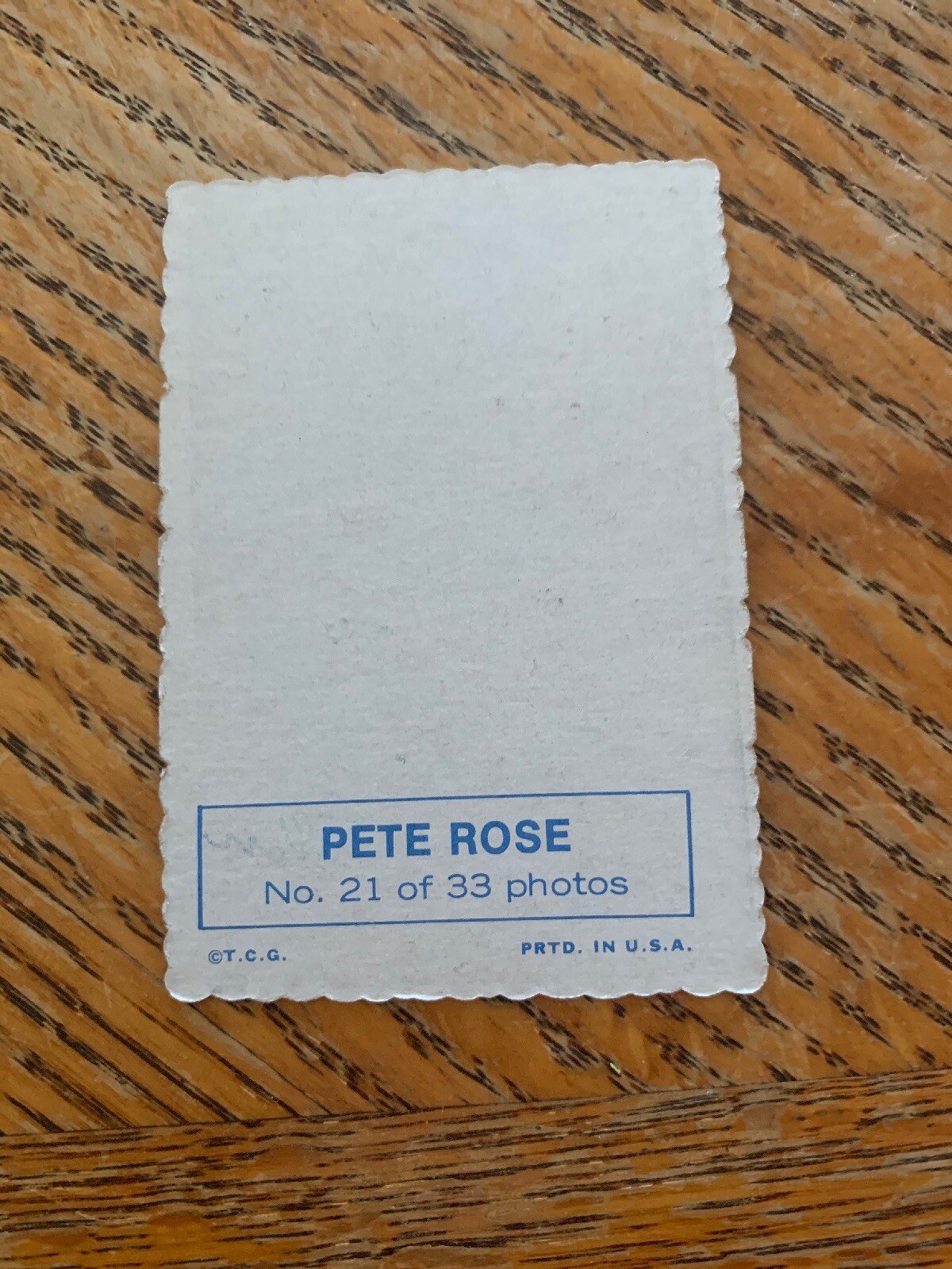 Nr.-Mt.+++ to Mint 1969 Pete Rose Topps Deckle Card #21 of 33 ...
