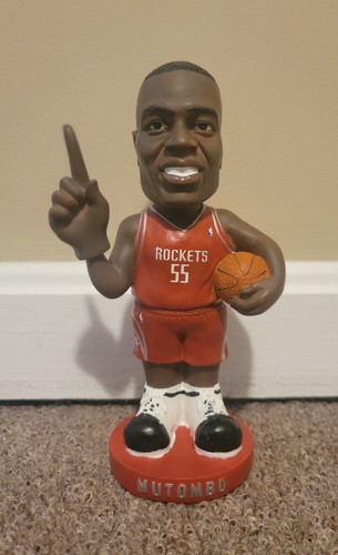 DIKEMBE MUTUMBO Houston Rockets RARE! Bobble Finger Bobblehead Statue ...