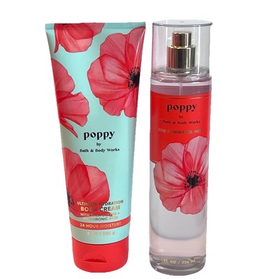Bath & Body Works Poppy Fragrance Mist Body Cream Set | eBay