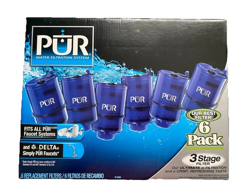 PUR Water Filtration 6-pack Replacement 3-Stage Filter Pack RF-9999 NEW ...