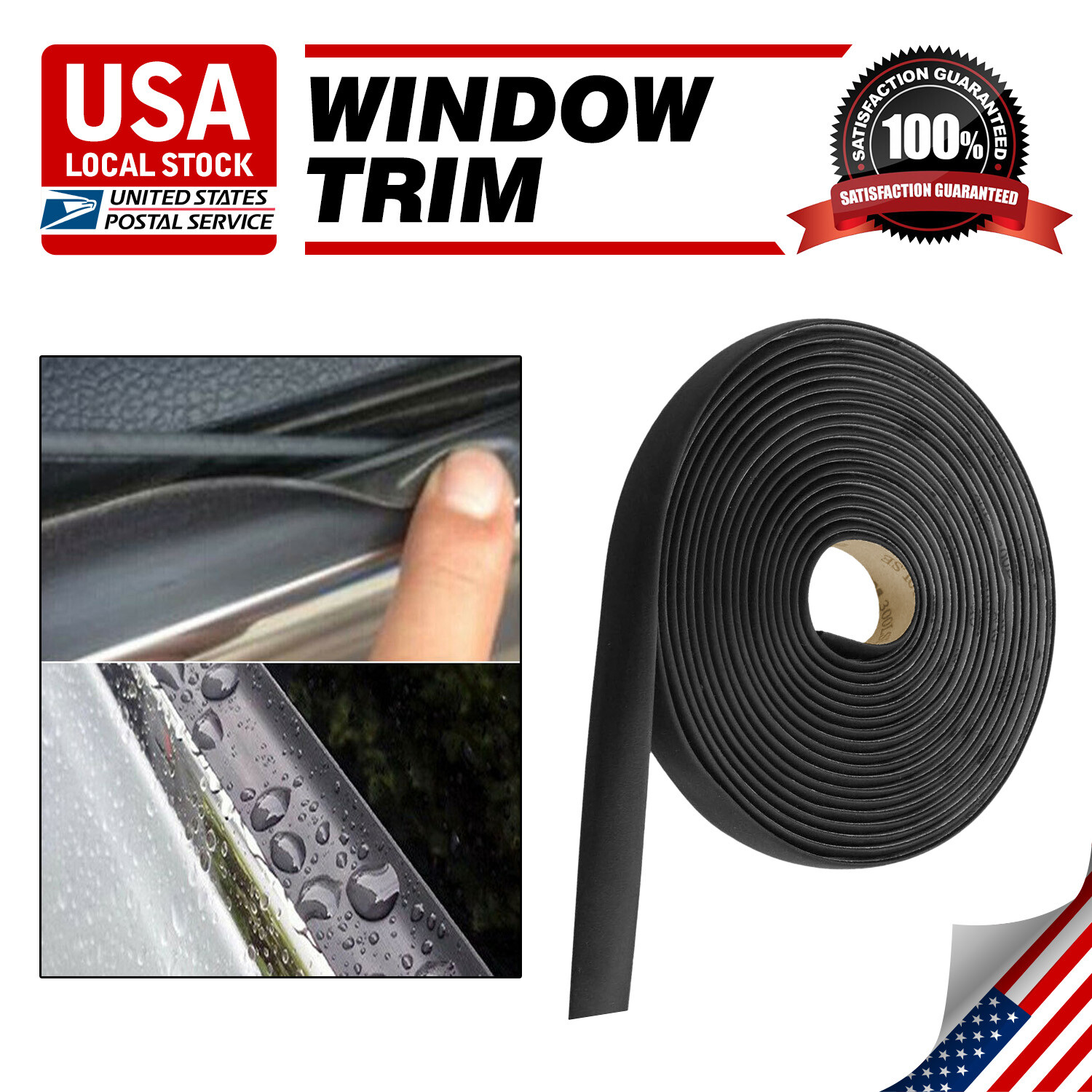 Universal 8M Seal Strip Molding Edge Trim Car Door Window Protector ...