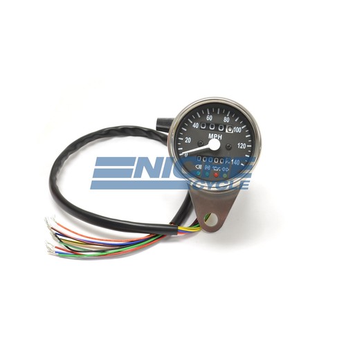 Mini Motorcycle Mechanical Speedo Dummy Lights Speedometer Gauge 2240 ...