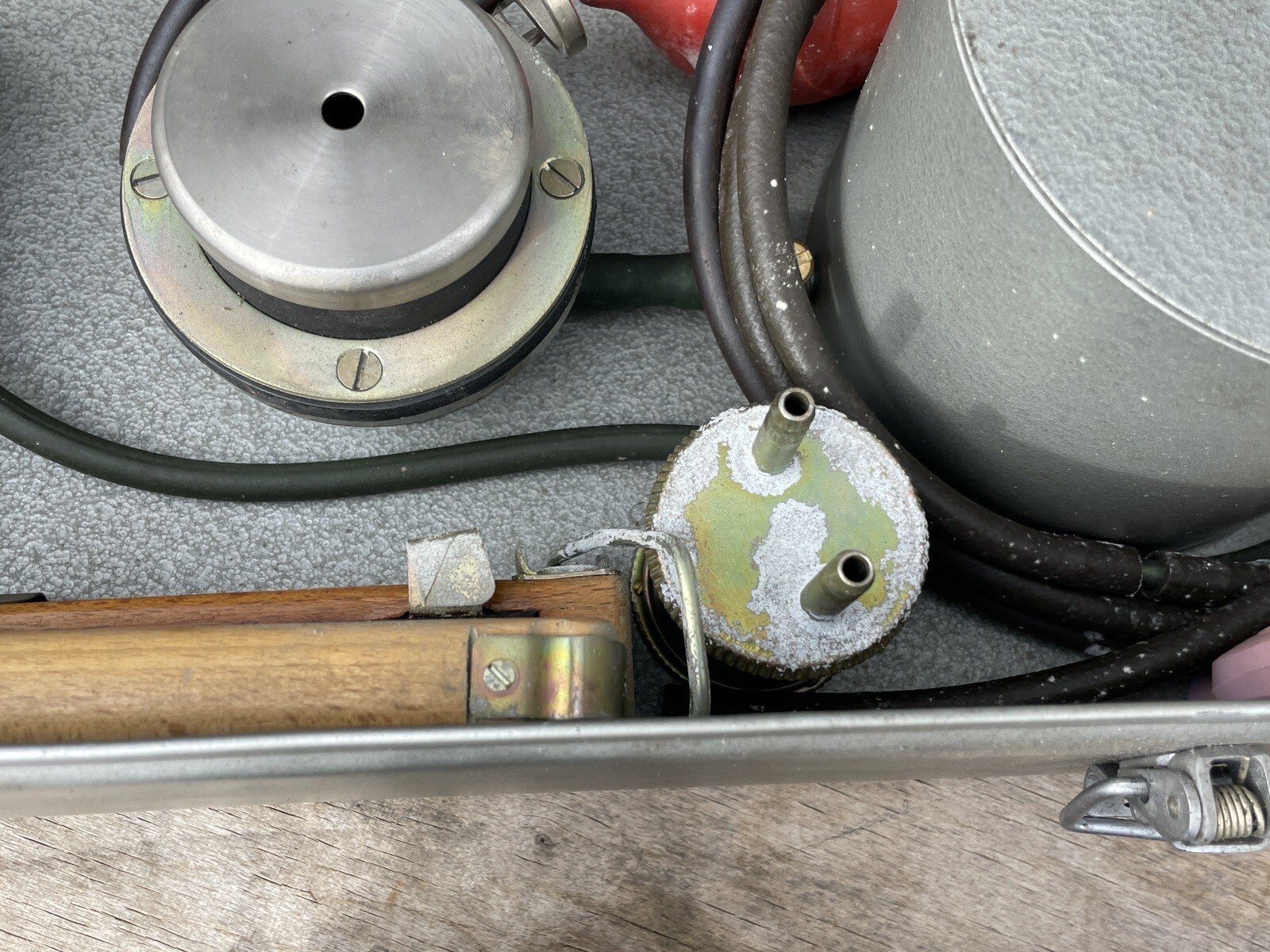 RARE COLD WAR POLISH ARMY PKM-66 GAS MASK RESPIRATOR TESTING SET ...