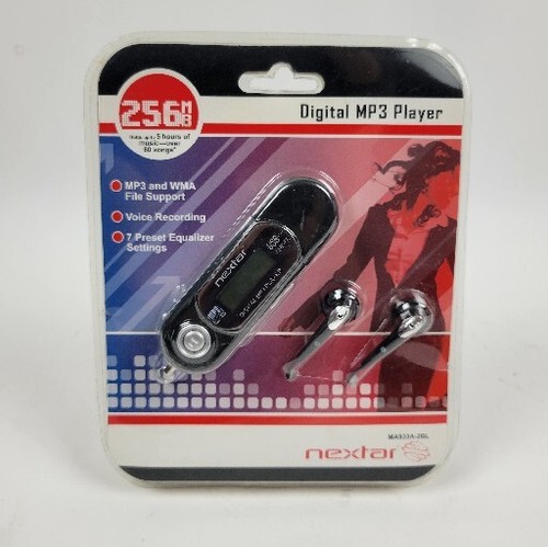 Nextar 256 MB MP3 Player - Black - Plus Voice Recording - Brand New ...