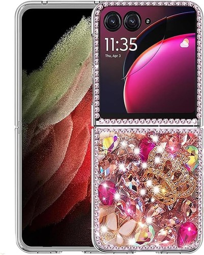 For Motorola Razr 5G 2024 Case with 3D Glitter Sparkle Bling Luxury ...