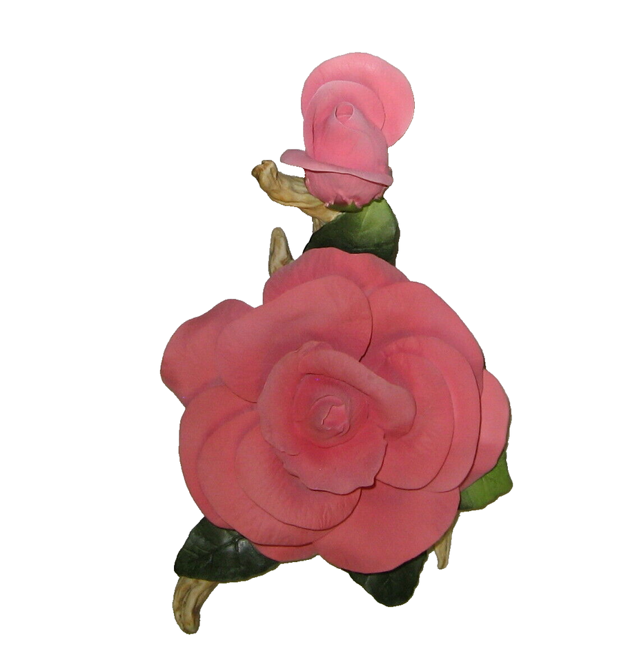 Boehm Porcelain FLOWER Sculpture 10416 "PINK PEACE ROSE" New | eBay