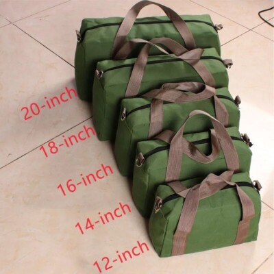 Portable Tool Kit Storage Bag Multi-Function Heavy Duty Canvas Tool ...