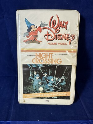 Rare* Disney Night Crossing VHS White Clamshell John Hurt Jane ...