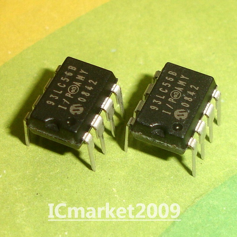 5 PCS 93LC56B-I/P DIP-8 93LC56B 93LC56 2K Microwire Compatible Serial ...