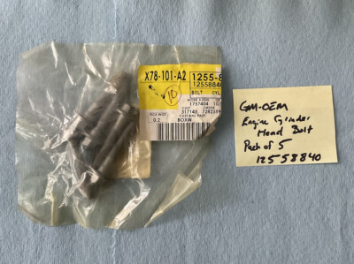 NOS GM (SET OF 5) OEM Cylinder Head Bolt 97-13 Chevrolet Corvette ...