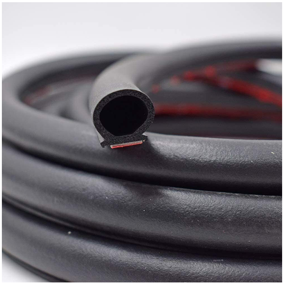 16FT D-Shape Car Door Seal Strip Rubber Hollow Edge Guard Weatherstrip ...