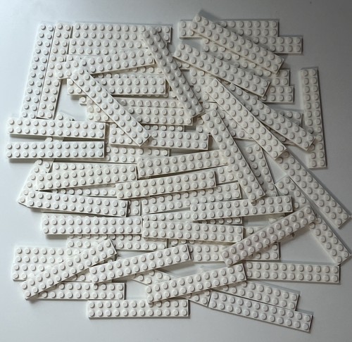 LEGO LOT WHITE 64 PCS 2X12 PLATE BUILDING PIECES | eBay