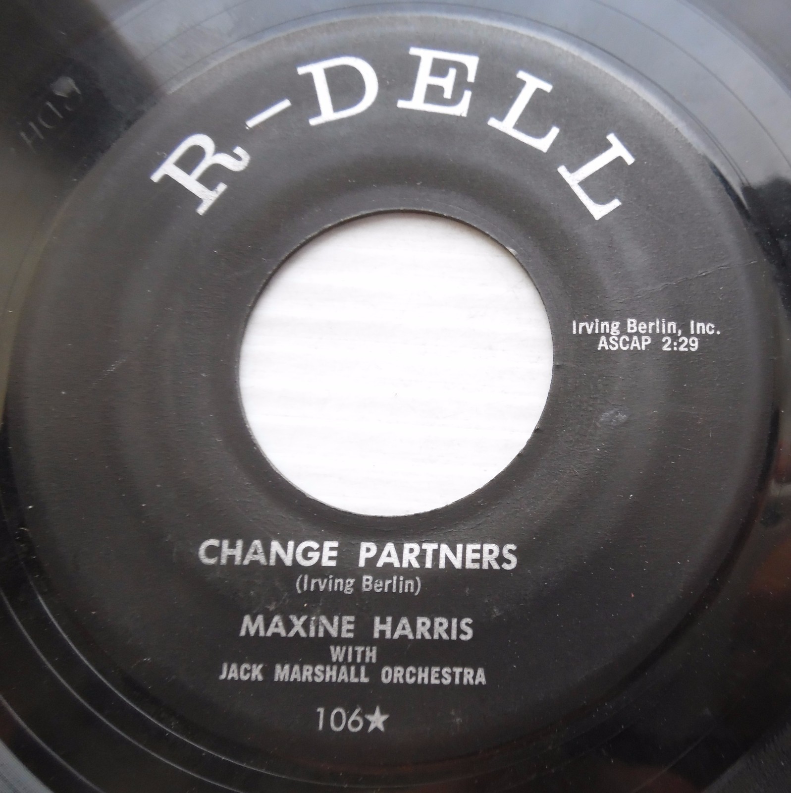 MAXINE HARRIS teen bopper 45 CHANGE PARTNERS DON'T TELL HIM vg R-DELL ...
