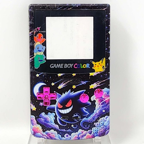 Pokemon Gengar Night Sky Gameboy Color diy housing shell nintendo gbc ...