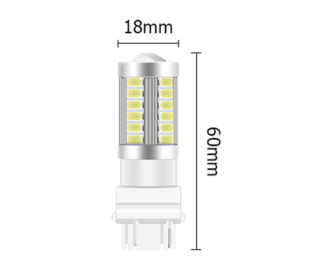 Parking Light 33 SMD LED Ice Blue Bulb T25 3157 3057 3457 4157 B1 Fits ...