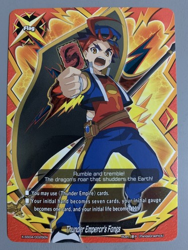 FUTURE CARD BUDDYFIGHT THUNDER EMPEROR'S FANGS FLAG EMPIRE GAO X-SS04 ...