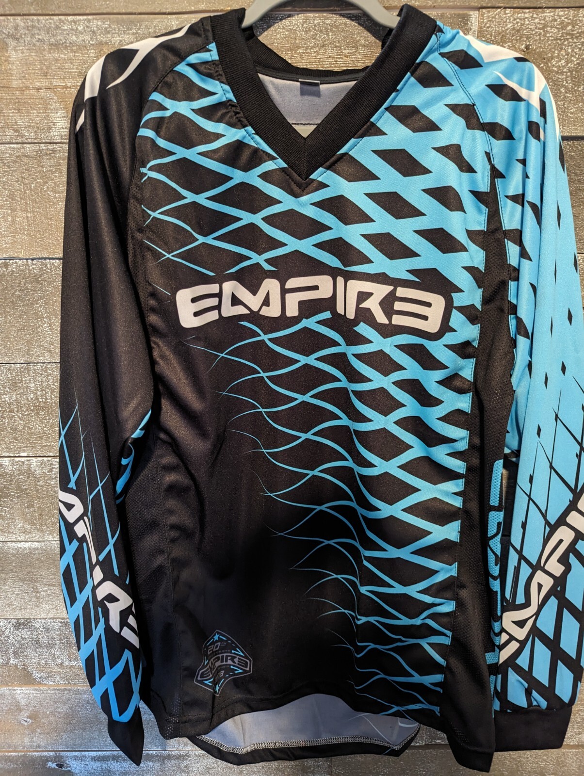 Empire Prevail Limited 20th Anniv Paintball Playing Jersey Aqua Blue ...