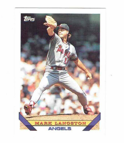 Mark Langston Angels Pitcher 1993 Topps #210 Baseball Card | eBay