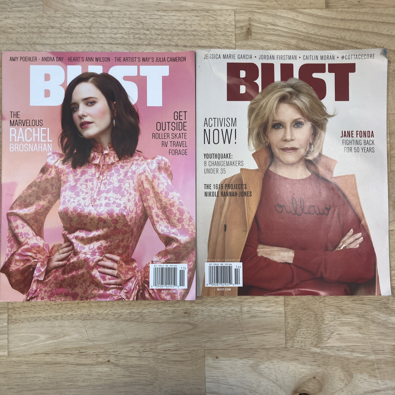 Bust Magazine LOT OF 2 2021 Jane Fonda Rachel Brosnahan | eBay