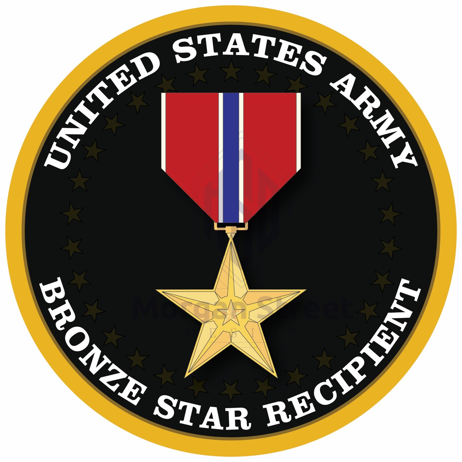 US Army Bronze Star Recipient Decal Sticker Veteran | eBay