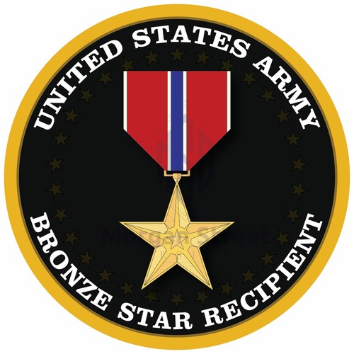 US Army Bronze Star Recipient Decal Sticker Veteran | eBay