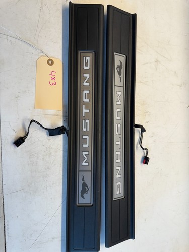 2024-2025 FORD MUSTANG SCUFF PLATE SILL LIGHT OEM SET | eBay