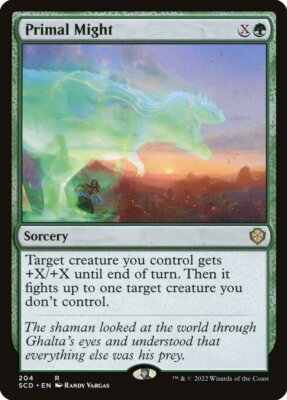 MTG Magic the Gathering Primal Might (204/418) Starter Commander Decks ...