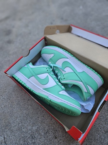 NEW Nike Dunk Low Green Glow (W) - DD1503-105 Size 12W/10.5M Very Rare ...