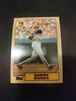 Barry Bonds 1987 Topps Rookie Card #320 (D) | eBay