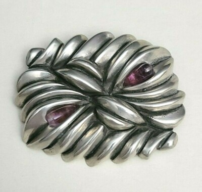 Connie Bates Vintage Brooch Fahrenheit Pin Ny Pewter Modernist | eBay
