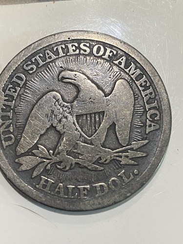 1853 Seated Liberty ARROWS & RAYS Silver Half Dollar Coin 90% 50 Cent ...