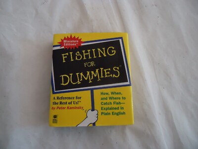 Fishing For Dummies-Hardcover-Miniture Editions Book-Kaminsky-NEW | eBay