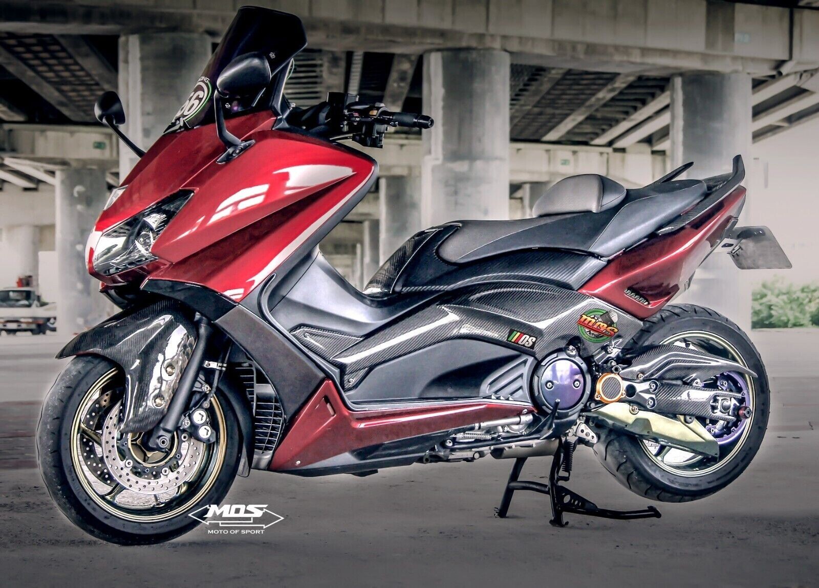 MOS Carbon Fiber Side Covers for Yamaha TMAX 530 2012-2016 | eBay