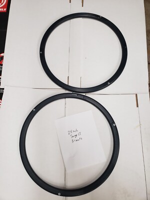 Surge LT Wheelchair Handrims 24" (PAIR) 3 of 6 Rivnuts | eBay