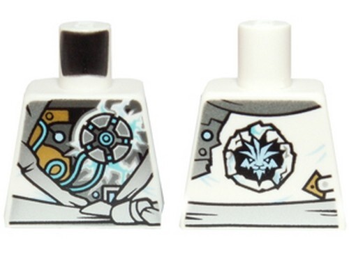 LEGO 973pb1574 Torso Ninjago Robe with Exposed Mechanical Parts and Ice ...