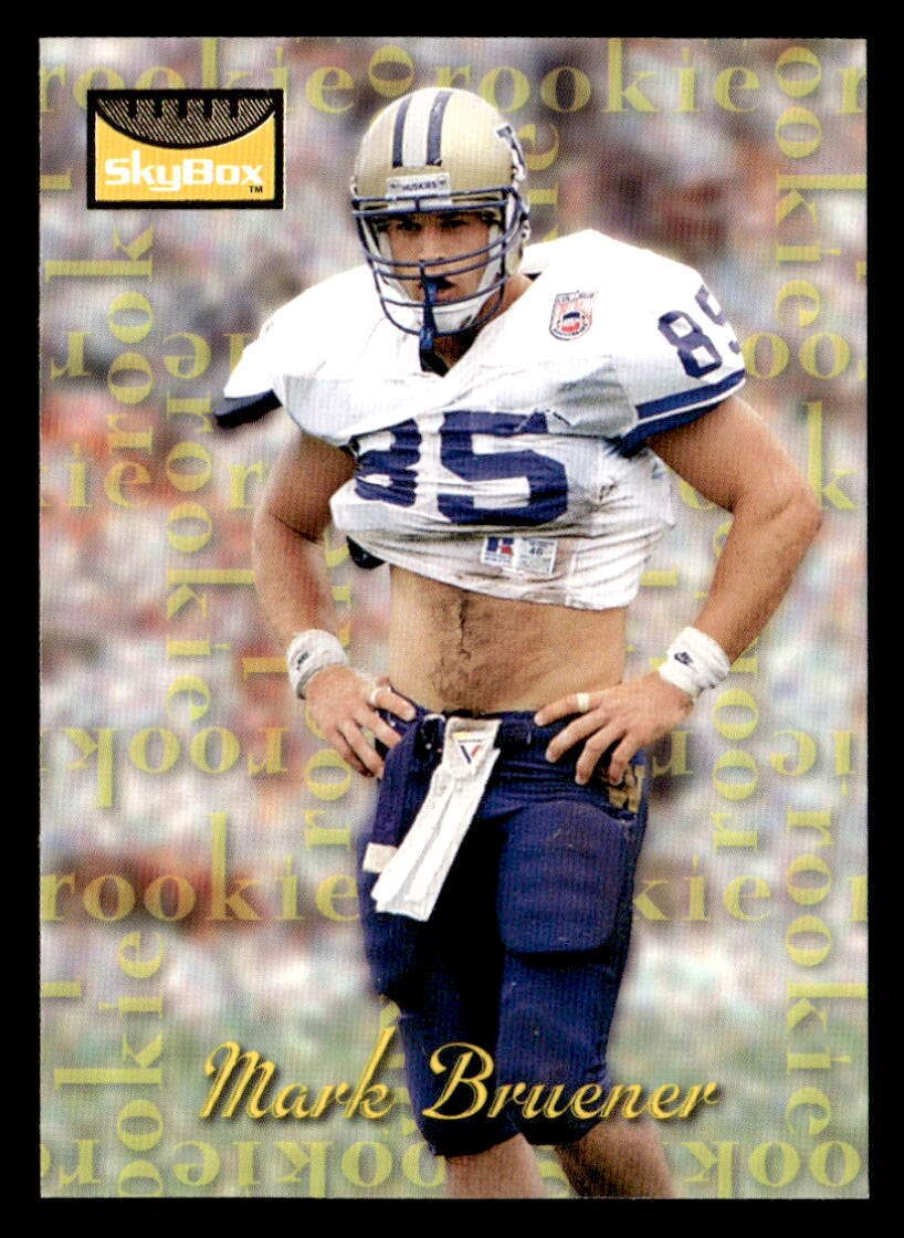 Mark Bruener 1995 SkyBox Premium Rookie Card #179 Pittsburgh Steelers ...
