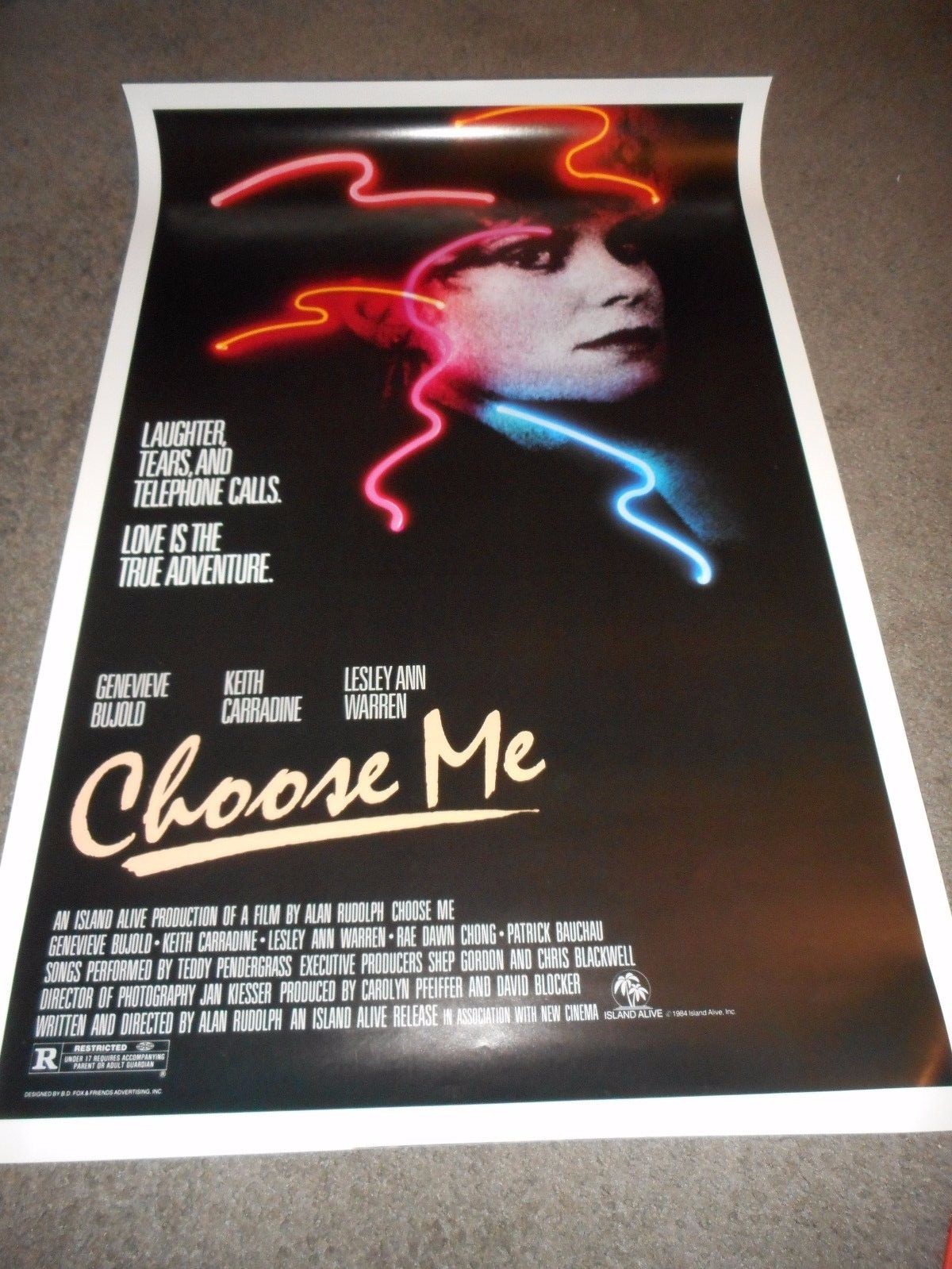CHOOSE ME - ORIGINAL SS ROLLED POSTER - 1984 | eBay